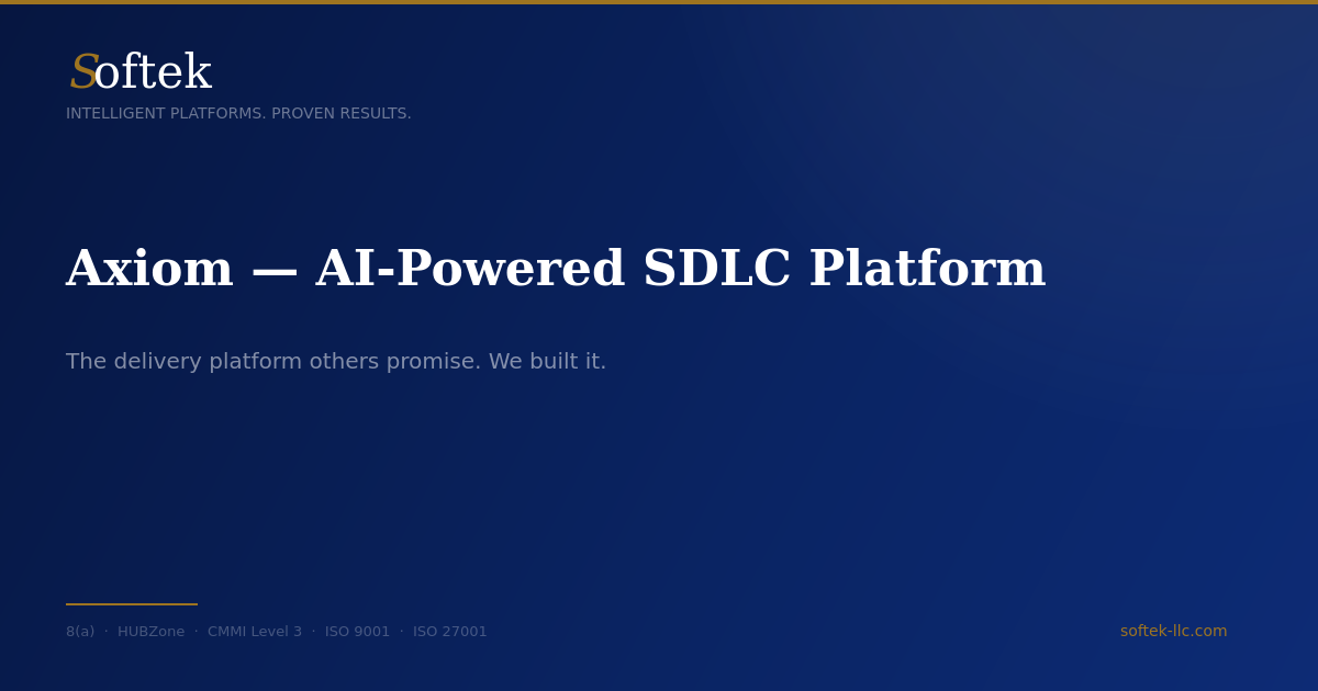 Axiom | AI-Powered Federal Delivery Platform | Softek